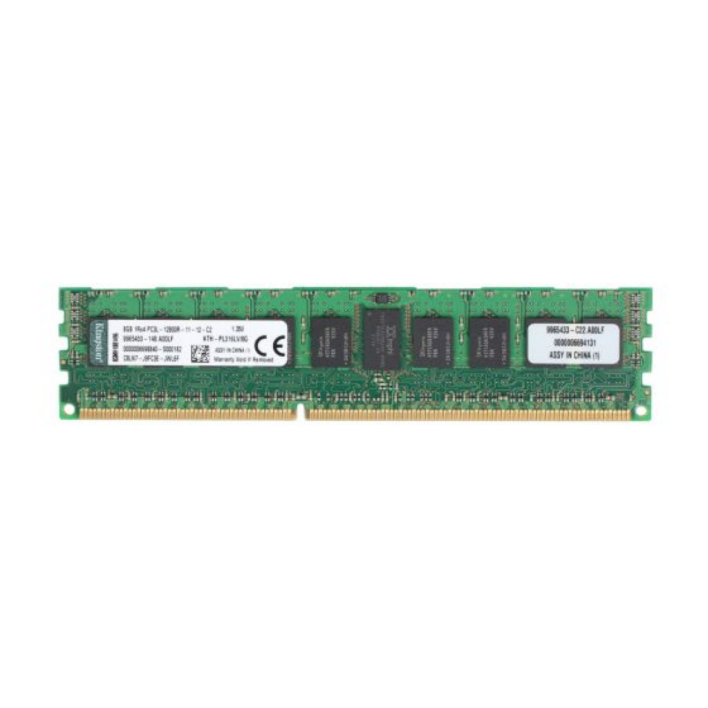 Kingston 8GB (1x8GB) 1RX4 PC3L-12800R Server Memory | 365 Parts